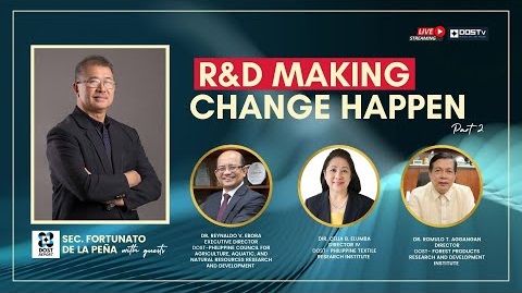DOST Report Episode 90: R&D Making Change Happen Part II (January 14 ...