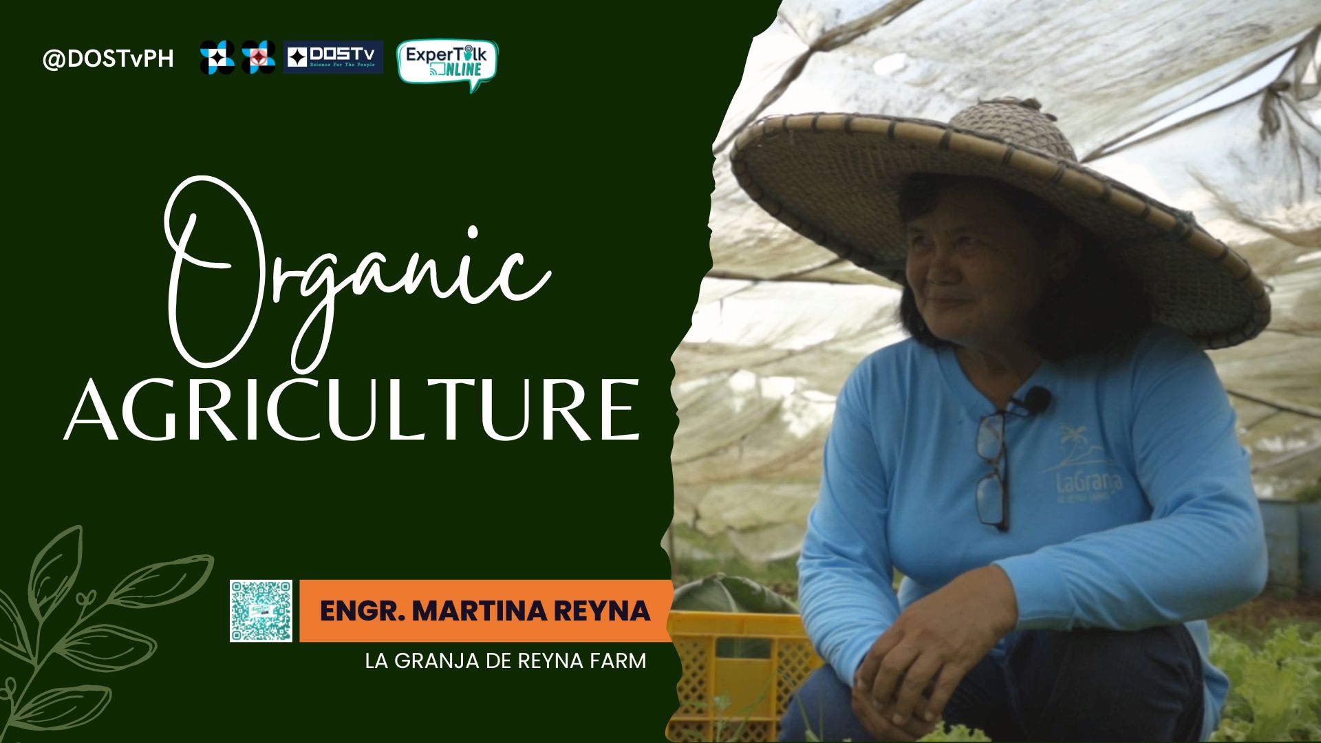 EXPERTALK ONLINE: ORGANIC AGRICULTURE | DOSTv - Science for the People